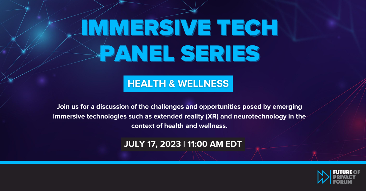 Immersive Tech Panel Series: AI - Future of Privacy Forum